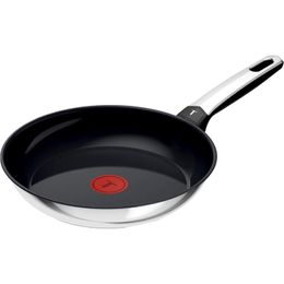 Tefal Bratpfanne &raquo;Emotion+&laquo; Edelstahl 1 tlg. Premium Edelstahl, Induktion, sp&uuml;lmaschinenfest, hochglanzpoliert schwarz &Oslash; 24cm + H&ouml;he 8,2cm