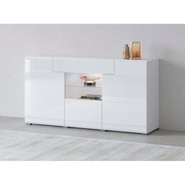 OTTO home Sideboard &raquo;Toledo,Breite 159cm,moderne Anrichte mit dekorative Fr&auml;sungen,grifflos&laquo; Kommode viel Stauraum, Einlegeb&ouml;den verstellbar,ohne 