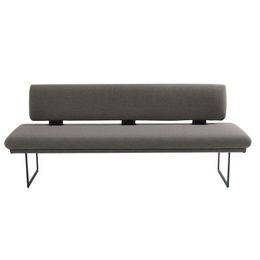 K+w Komfort & Wohnen K+W Komfort & Wohnen Polsterbank &raquo;Longbeach&laquo; 1 Stk. tlg. mit Metallkufen in schwarz Struktur, in der Breite 204cm oder 224cm braun B/H/T: 224cm x 89cm