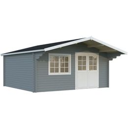 Palmako Gartenhaus &raquo;Britta&laquo; verschiedene Farben blau Massivholz ohne Fu&szlig;boden, ohne Dacheindeckung