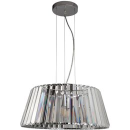 Searchlight H&auml;ngeleuchte &raquo;H&auml;ngeleuchte Tiara, 5-flammig&laquo; E14 1 Stk. Glamour&ouml;s silber 5, &Oslash; 47cm H: 26,5cm, 1 Stk.