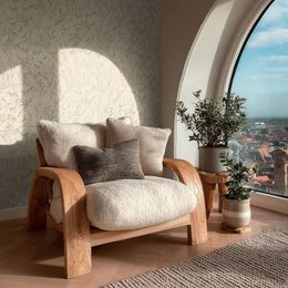 Livingwalls living walls Vliestapete &raquo;Vibes & Styles Fee &ndash; Wild Free Vliestapete&laquo; floral leicht strukturiert Filigranes Gr&auml;serdesign mit feinen Linien und 