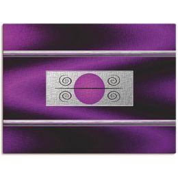 Artland Leinwandbild &raquo;Abstrakt I&laquo; Muster 1 Stk. tlg. auf Holzrahmen gespannt lila Leinwand B/H/T: 60cm x 45cm, Leinwandbild Muster, 1 Stk.
