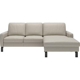 Home Affaire Ecksofa &raquo;Lecce, L-Form, Federkernpolsterung, Breite 224 cm&laquo; inkl. saugroboterfreundliche H&ouml;he & schmale Armlehnen beige 100% Polyester B/