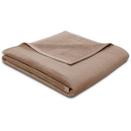 Biederlack Wohndecke &raquo;Cotton Sense&laquo; aus 100% Baumwolle braun Baumwolle B/L: 150cm x 200cm