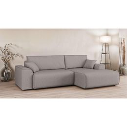 Home Affaire Ecksofa &raquo;Santenay mit Bettfunktion und Bettkasten, Ma&szlig;e: B/T/H 266/164/90 cm&laquo; L-Form mit Wellenfederung, Schlaffl&auml;che: 140x213 cm, auch 
