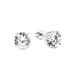 Amor Damen Paar Ohrstecker &raquo;9061914&laquo; mit Zirkonia (synth.) silber 7mm, Silber 925 (Sterlingsilber)