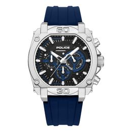 Police Herren Chronograph &raquo;Norwood&laquo; Quarzuhr, Armbanduhr, Herrenuhr, Lederarmband, analog, Stoppfunktion Einheitsgr&ouml;&szlig;e