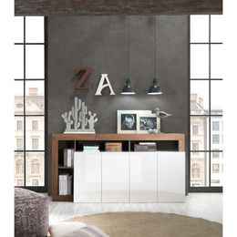 Home Affaire Sideboard &raquo;Hamburg&laquo; Breite 184 cm wei&szlig; B/H/T: 184cm x 93cm x 42cm, 4 Stk.