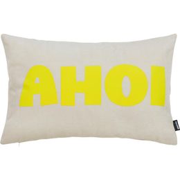 done. Dekokissen &raquo;AHOI&laquo; Extra weiche Haptik beige Polyester B/L: 40cm x 60cm, 1 Stk.
