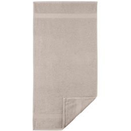 Egeria Handt&uuml;cher &raquo;Diamant&laquo; Uni Programm mit schmaler Bord&uuml;re, 100 % Baumwolle grau Frotteevelours, Obermaterial: 100% Baumwolle B/L: 50cmx100cm, 2 Stk., 