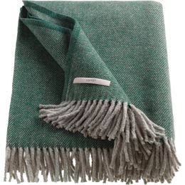 Esprit Wohndecke &raquo;Jade&laquo; aus recycelter Baumwolle, Kuscheldecke gr&uuml;n Baumwolle, Polyester B/L: 140cm x 200cm
