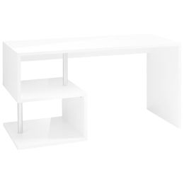 Home Affaire Schreibtisch &raquo;Esse, modernes Design&laquo; in verschiedenen Breiten, mit und ohne Monitoraufsatz, Made in Italy wei&szlig; B/H/T: 140cm x 77,5cm x 