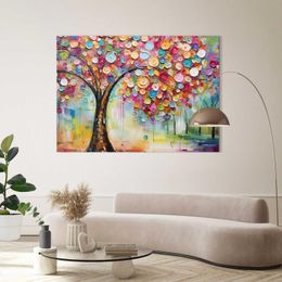 Reinders Deco-Panel &raquo;Life Tree - colourful&laquo; bunt Holzwerkstoff B/H/T: 140cm x 100cm x 2cm