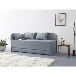 Maintal Polsterliege &raquo;Diana&laquo; mit Stauraum grau Liegeh&ouml;he 55cm, Liegefl&auml;che B/L: 84cm x 198cm, kein H&auml;rtegrad, Schaumstoffmatratze