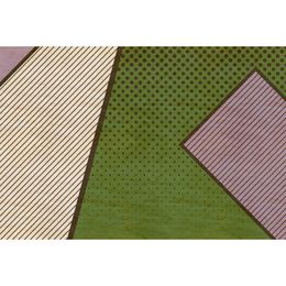 Livingwalls living walls Fototapete &raquo;Walls by Patel Pattern Play 3&laquo; glatt Vlies, Wand, Schr&auml;ge beige Vlies B/L: 4m x 2,7m