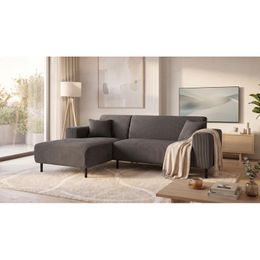 OTTO home Ecksofa &raquo;ARROS L-Form mit Wellenunterfederung, Ma&szlig;e B/T/H: 235/163/81 cm&laquo; incl. Zierkissen, mit Recamiere rechts/links bestellbar, auch in 