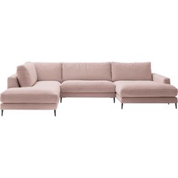 Home Affaire Wohnlandschaft &raquo;Downtown XXL B/T/H: 341/223/84 cm Loungem&ouml;bel zum Relaxen&laquo; weicher Sitzkomfort, Cord-Bezug, weicher Sitzkomfort U-Form 