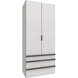 wimex Faltt&uuml;renschrank &raquo;Oxford by fresh to go, in der Breite 100cm, in 2 H&ouml;hen erh&auml;ltlich&laquo; mit Schubladen, wahlweise mit oder ohne Spiegel, mit hochwertigen