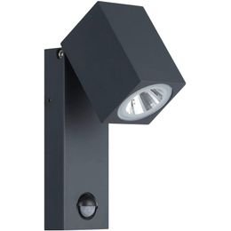 Eglo Wandleuchte &raquo;Sakeda Au&szlig;en-Wandlampe, Au&szlig;enleuchte, Aluguss, IP44, Au&szlig;enlampe, Lampe&laquo; LED-Modul 1 Stk. Warmwei&szlig; Wand-/Deckenleuchte - L7 x H17 x 