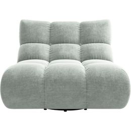 Home Affaire 1,5-Sitzer &raquo;Cozy Bubble, 360&deg; drehbarer Sessel, Breite 107 cm&laquo; mit eleganter Steppung, Rundumbezug & weicher Polsterung grau 100% 