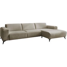 Die PlanBar Ecksofa &raquo;MP-IN24031&laquo; SoftSitz-Kaltschaumpolsterung, wahlweise mit motorischer Vorziehbank beige 100% Polyester B/H/T: 298cm x 75cm x 174cm