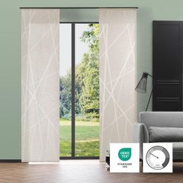 Neutex for you! Schiebegardine &raquo;BEAM&laquo; Paneelwagen 1 Stk. tlg. Abstraktes Muster grau Polyester 245cm, Paneelwagen, 60cm