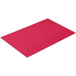 Bugatti Badematte &raquo;Pratos&laquo; H&ouml;he 10 mm fu&szlig;bodenheizungsgeeignet rosa Baumwolle rechteckig (60cm x 90cm ), 1 Stk.