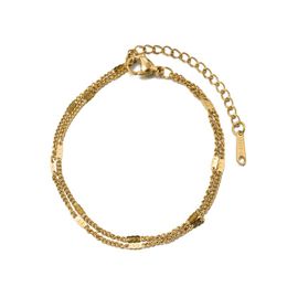 Aniston Jewelry & Watches Aniston JEWELRY & WATCHES Armband &raquo;Schmuck Geschenk Edelstahl Armschmuck Armkette&laquo; Made in Germany gold 21cm, Edelstahl