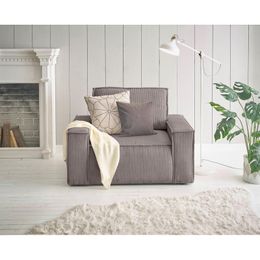 OTTO home Sessel &raquo;SHERWOOD Cord Love-Seat&laquo; passend zur Polster-Serie SHERWOOD beige 100% Polyester Cord, B/H/T: 120cm x 85cm x 86cm