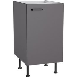 KOCHSTATION Sp&uuml;lenschrank &raquo;KS-Paula&laquo; 45 cm breit, 87 cm hoch, mit 1 T&uuml;r anthrazit, B/H/T: 45cm x 87cm x 58,4cm, T&uuml;ren: 1 Stk.