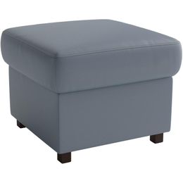 Sit & More sit&more Polsterhocker &raquo;Montego&laquo; blau B/H/T: 58cm x 46cm x 58cm, NaturLEDER