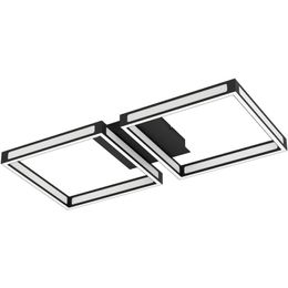 Eglo Deckenleuchte &raquo;ALTAFLOR&laquo; LED-Modul 1 Stk. Warmwei&szlig; Deckenleuchte aus Stahl - 2,8W - Warmwei&szlig; schwarz H: 7cm, 1 Stk.