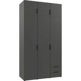 wimex Kleiderschrank &raquo;Modena&laquo; Dreht&uuml;ren-Schrankprogramm grau Holzwerkstoff Graphit, B/H/T: 120cm x 225cm x 54cm