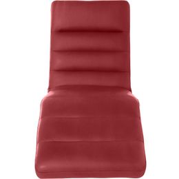 W.Schillig Relaxliege &raquo;daily dreams&laquo; Funktionsliege wahlweise mit Motor, Gestell Chrom, Breite 65 cm rot Longlife Xtra-Leder Z59: Glattleder mit 