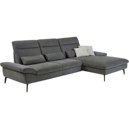 Hukla Ecksofa &raquo;HU-HP22156 L-Form&laquo; inkl. Kopfpolsterverstellung, optional mit Sitztiefenverstellung schwarz 100% recyceltes Polyester B/H/T: 309cm x 
