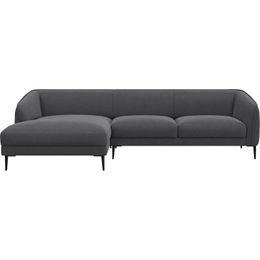 FLEXLUX Ecksofa &raquo;Belle Designsofa, L-Form, B/T 288/149 cm&laquo; Skandinavisches Design, In hochwertiger Verarbeitung grau 100% Polyester B/H/T: 288cm x 