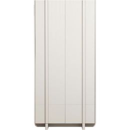 Woood Garderobenschrank &raquo;Basu Mehrzweckschrank Vitrine&laquo; viel Stauraum 2 T&uuml;ren, H 210 cm x B 101 cm wei&szlig; FSC -zertifizierter Holzwerkstoff Wei&szlig;, B/H/T:
