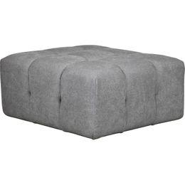 Home Affaire Polsterhocker &raquo;APERIRE Sitzhocker mit Steppung, Ma&szlig;e B/T/H: 76/76/41 cm&laquo; passend zur Serie, hoher Sitzkomfort und modernes Design grau 