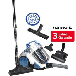 Hanseatic Bodenstaubsauger &raquo;Zyklonentechnologie, elektronische Saugkraftregulierung, beutellos&laquo; 650 W beutellos inkl. 3 Jahre Herstellergarantie silber 