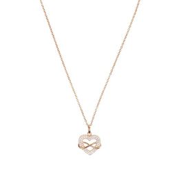 Tom Tailor Damen Tom Tailor Kette mit Anh&auml;nger &raquo;Herz-Motiv, Infinity-Motiv, Unendlichkeitsschleife&laquo; mit Zirkonia (synth.) Silber 925 (Sterlingsilber),