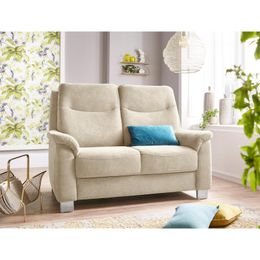 Sit & More sit&more 2-Sitzer &raquo;Boccaccio&laquo; inklusive Federkern und Kopfteilverstellung beige Kunstleder SOFTLUX ;Luxus-Microfaser (90% Polyester, 10% Polyamid);