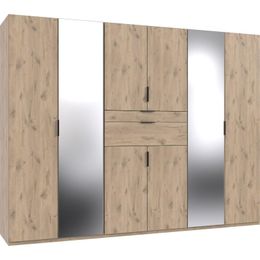 wimex Dreht&uuml;renschrank &raquo;Moldau Kleiderschrank mit Spiegel Schlafzimmerschrank&laquo; beige Holzwerkstoff B/H/T: 270cm x 208cm x 58cm, Classic