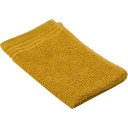 G&ouml;zze Gaestehandtuecher &raquo;Hanna&laquo; Set, Uni Farben, strukturierte Bord&uuml;re, 100% Baumwolle gelb Walkfrottier, Obermaterial: 100% Baumwolle B/L: 30cmx50cm, 3 Stk