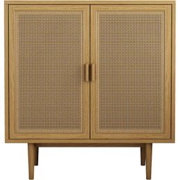 OTTO home Sideboard &raquo;Lorelia&laquo; braun FSC -zertifiziertes Massivholz, Holzwerkstoff, Melamin B/H/T: 80cm x 85cm x 40cm, Esche Eukalyptus, 2 Stk.