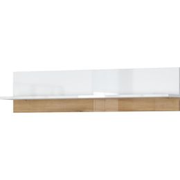 OTTO home Wandregal &raquo;Vida&laquo; (H/B): 32/140cm, UV lackiert, kratzfest, hochgl&auml;nzend wei&szlig; Holzwerkstoff B/H/T: 140cm x 32cm x 22cm