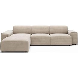 Home Affaire Ecksofa &raquo;Glimminge auch in Breitcord, Feincord, Boucl&eacute; + Easy care-Bezug&laquo; L-Form, Breite 294, Zierkissen grau 12% Polyaxryl, 88% 