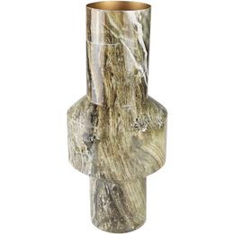 AM Design Tischvase &raquo;Marmoroptik&laquo; Dekovase aus Metall, H&ouml;he ca. 45 cm braun Metall B/H/T: 45cm &Oslash; 20cm