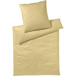 Yes For Bed Bettw&auml;sche &raquo;Pure & Simple Uni in Gr. 135x200, 155x220 oder 200x200 cm&laquo; 2 Stk. Bettw&auml;sche aus Baumwolle, zeitlose Bettw&auml;sche mit seidigem 