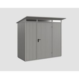 EcoStar Ger&auml;tehaus 'Trend-P Typ 1' graualuminium 238 x 107,8 cm, mit Einzelt&uuml;r